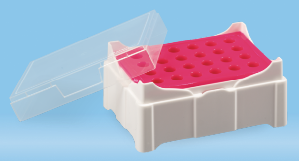 Iso Freeze MCT Rack 24 pocillos cambio color lila a rosa a 7°C SARSTEDT ...